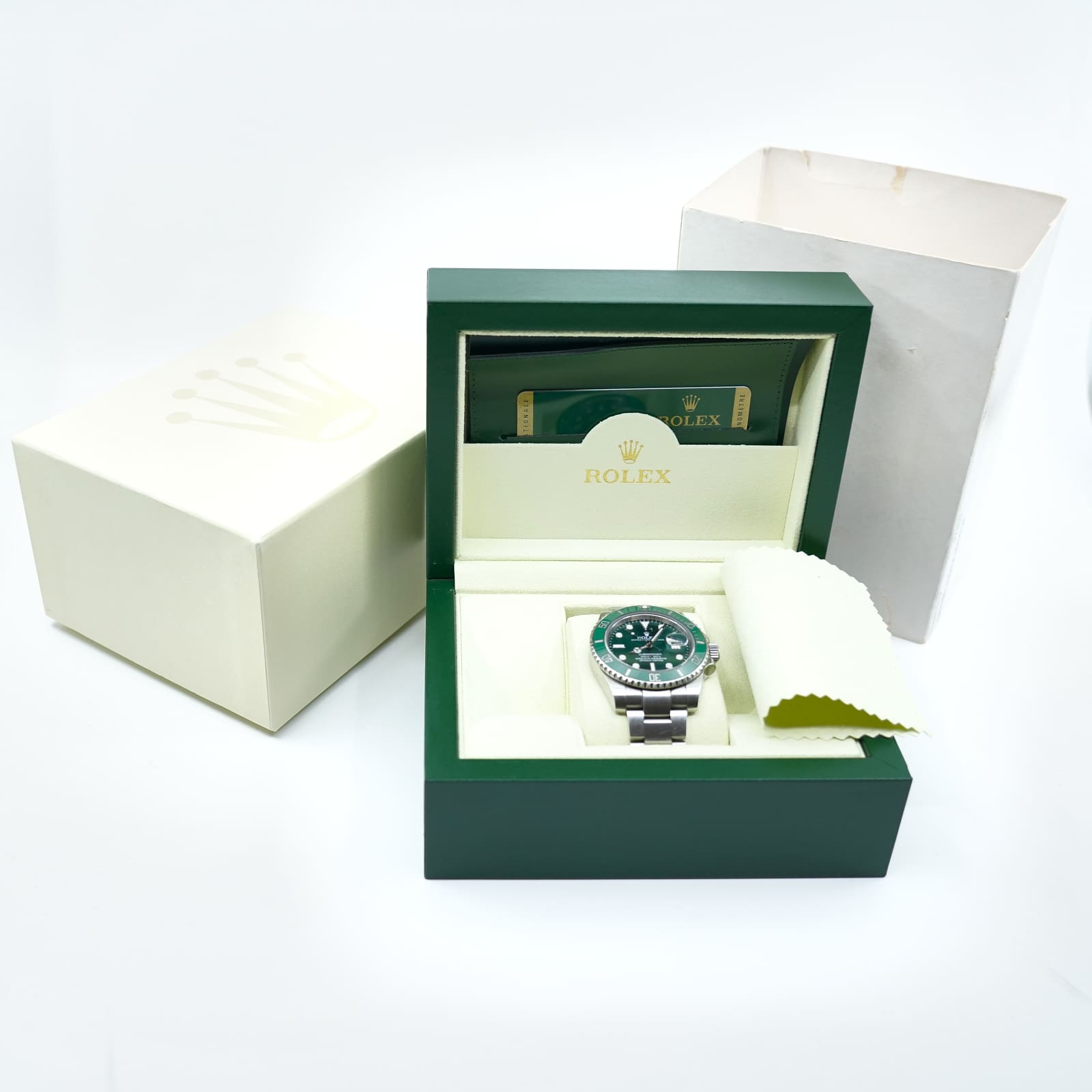 Rolex, OP Date, Submariner “Hulk” 40mm, stål, s.k. “Hulk” ref 116610LV ...
