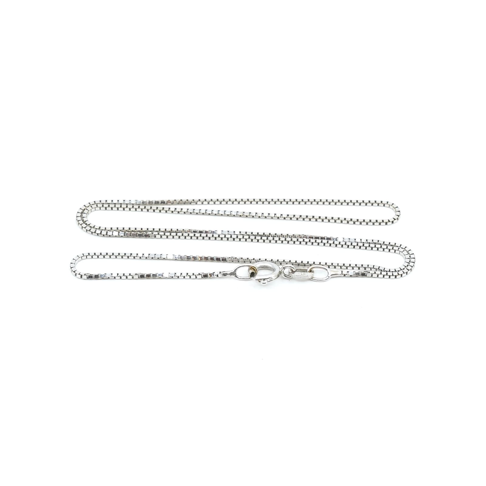 Halskedja Vitguld 18K 2,7g Längd 37cm Bredd 1mm
