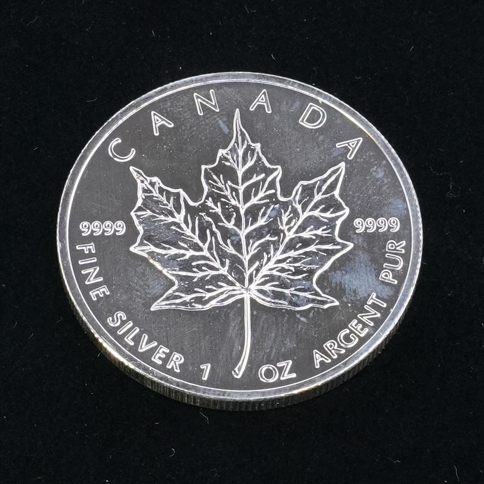 Mynt Silver S999,9 (99,99%), 31,1 gram, 5 Dollar, Elisabeth II, Kanada