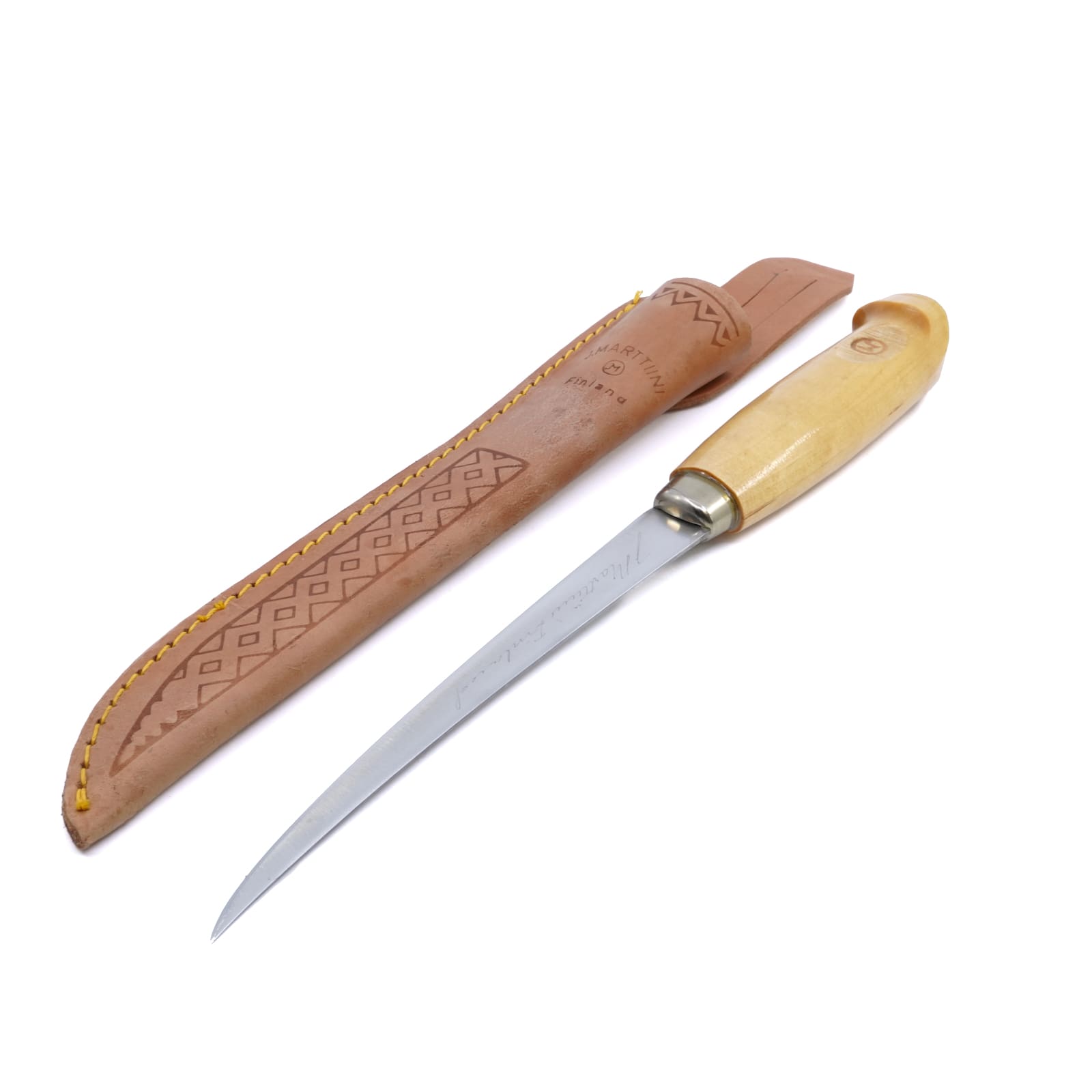 Fiskekniv J.Martiini Finland gott skick längd blad 15,5 cm