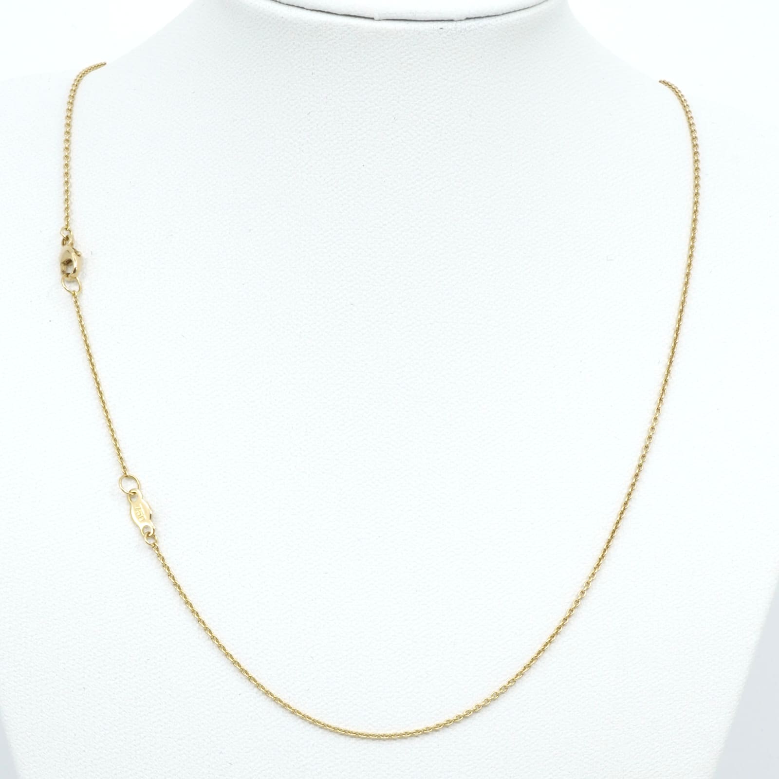 Halskedja Ankar Guld 18K 2,3g Längd 42-46cm Bredd 0,7mm Design George ...